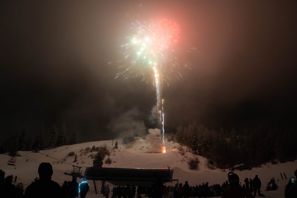 Fireworks, Torchlight Parade | New Year's Day, 2023 | Bogus Basin