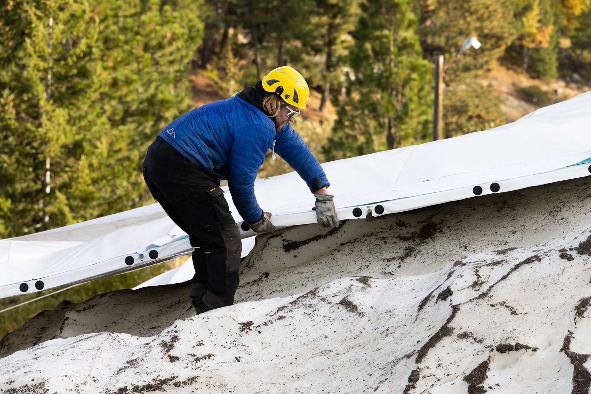 Experimenting with Snow Storage | Snow Secure at Bogus Basin | Bogus Basin